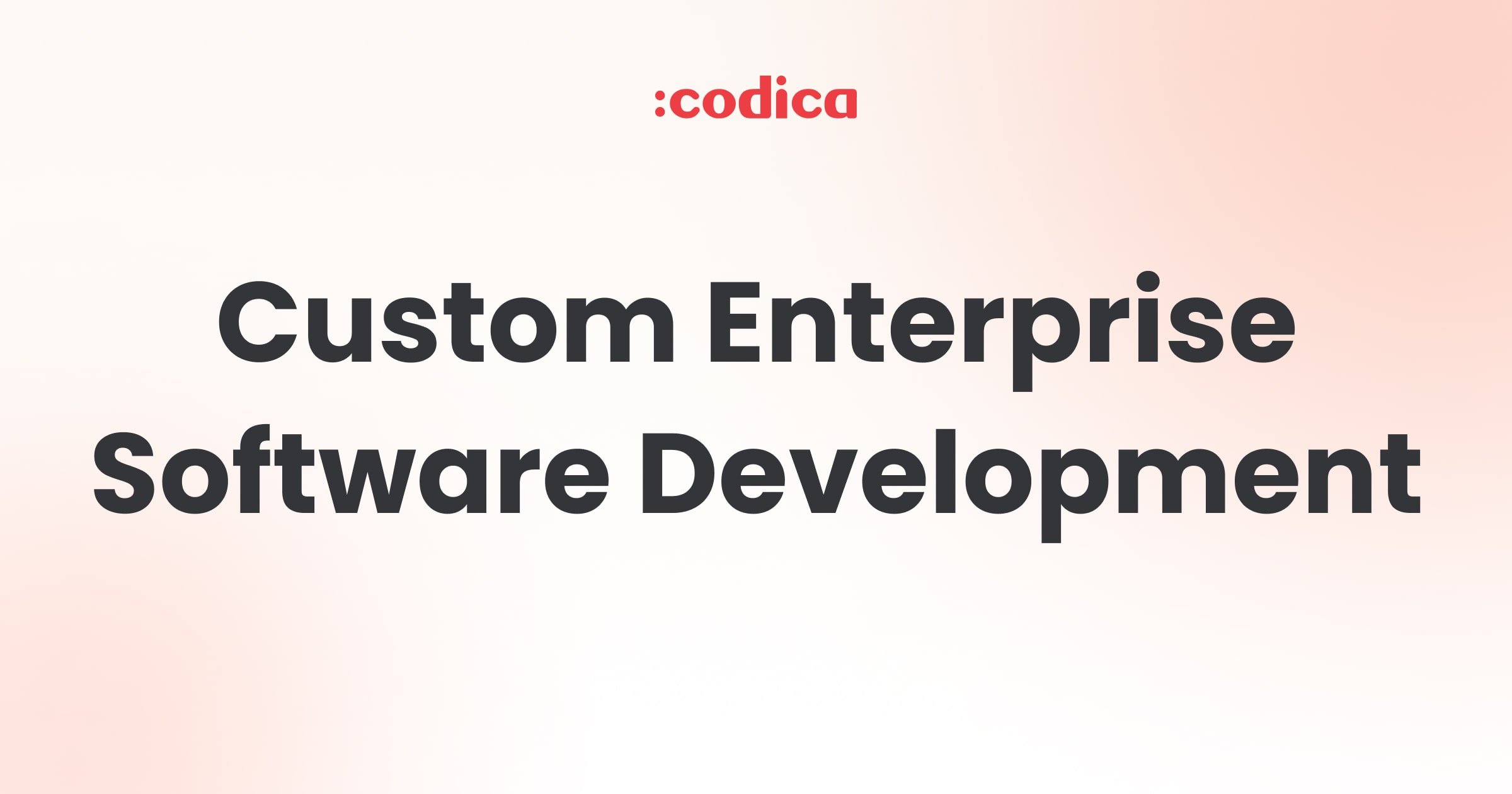 Custom Enterprise Software Development Services | Codica