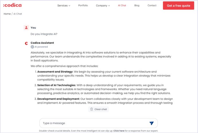 Top 10 Features of AI Chatbots for Your Business | Codica