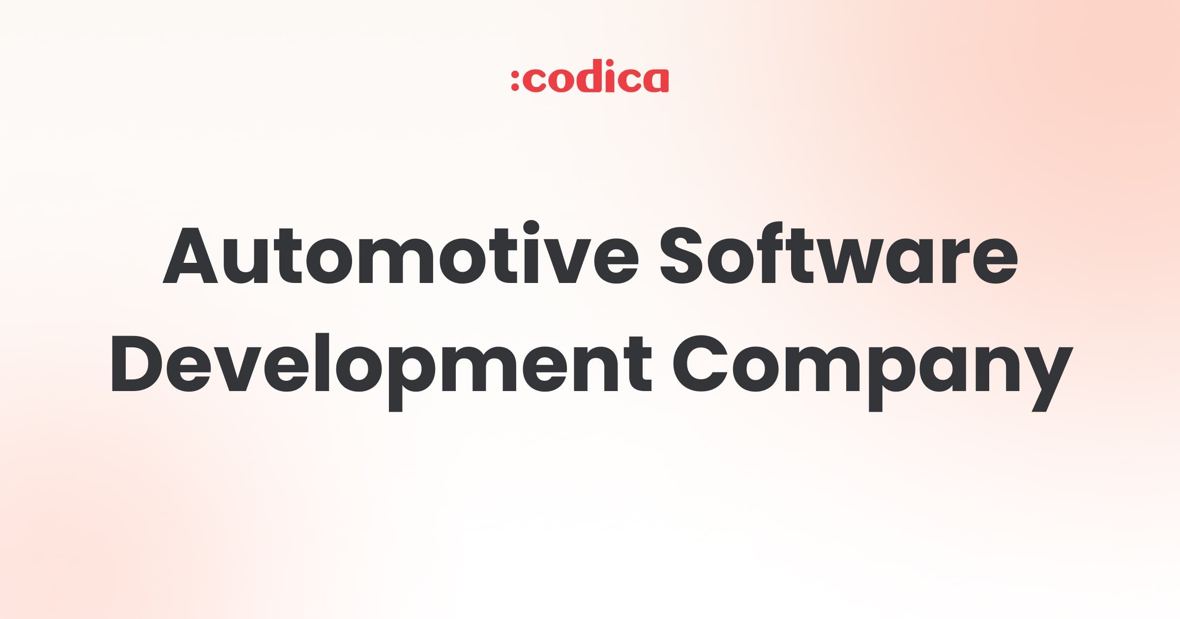 Automotive Software Development Services | Codica